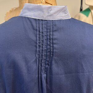French Chic | Tops | Nwt 200s Deadstock Demure Neck Tie Pleated Cap ...